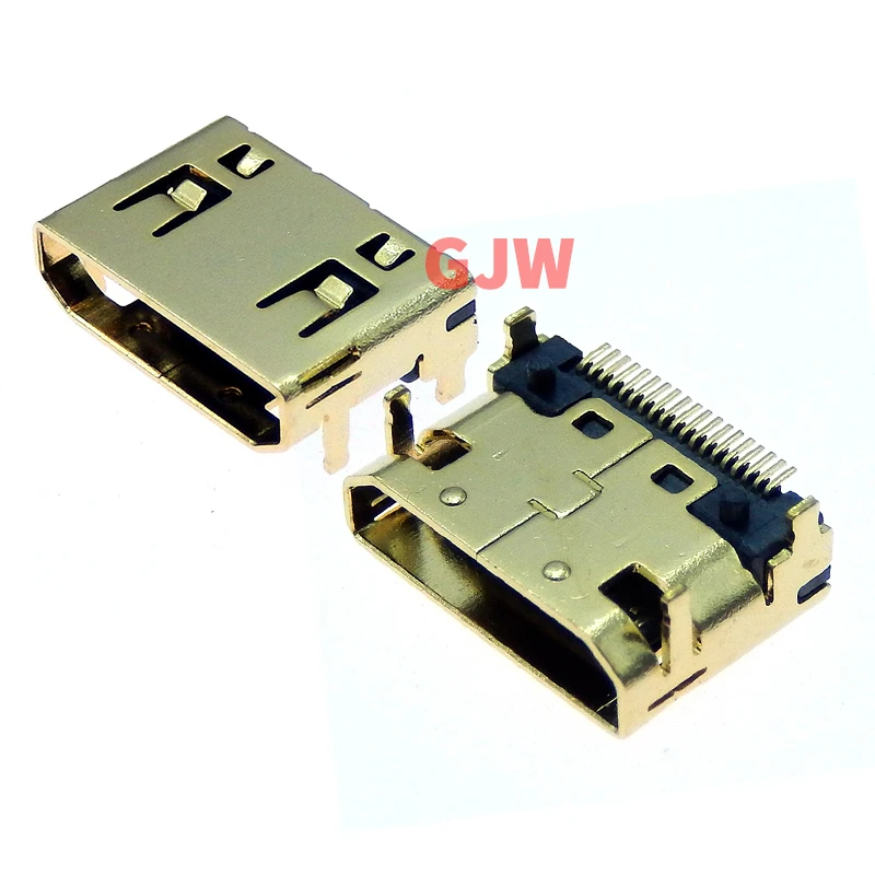 10pcs Mini HDMI compatible Female Connector SMD 19 pin Reflow ...
