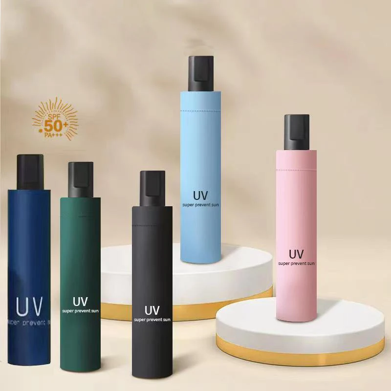 Manual-UV-Umbrella-Portable-Sunscreen-Black-Rubber-Anti-ultraviolet ...
