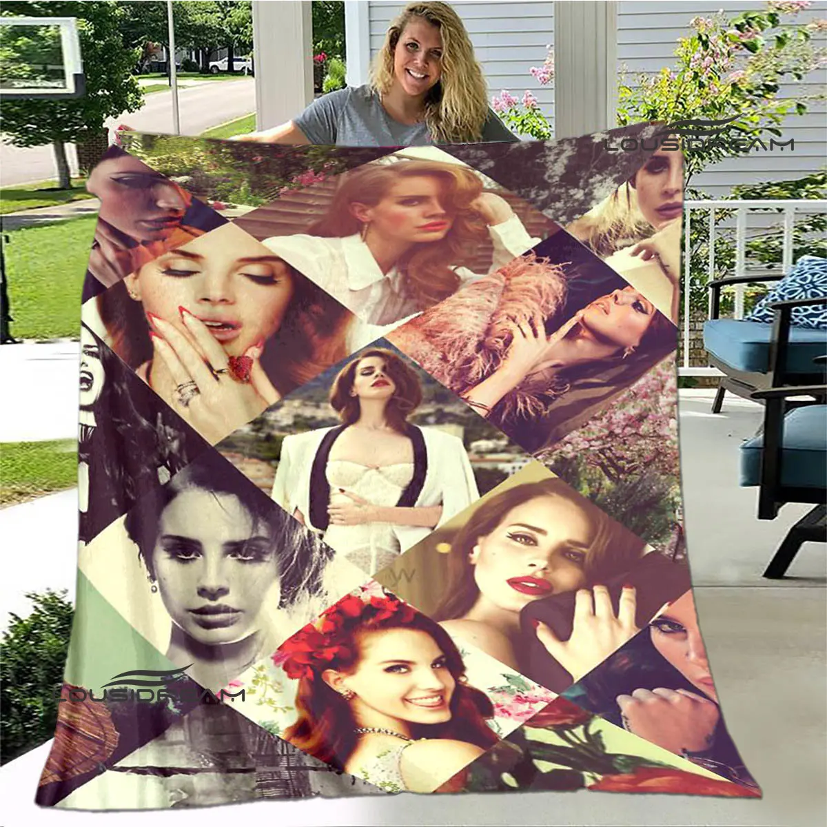 Manta-estampada-de-Lana-Del-Rey-manta-fina-suave-y-c-moda-para-viaje-en ...