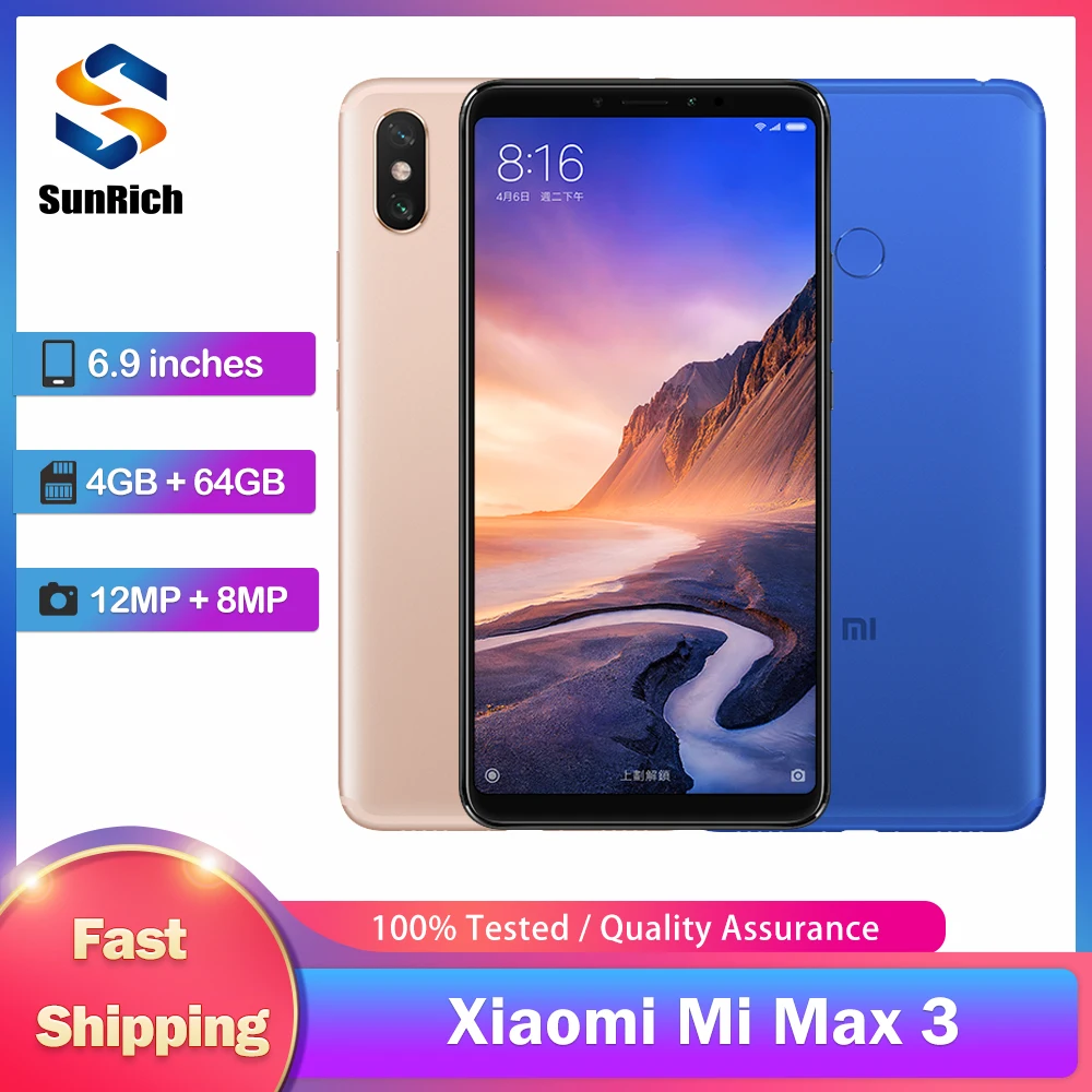 Xiaomi-SmartPhone-Mi-Max-3-4G-tel-fono-m-vil-Original-usado-Dual-SIM ...