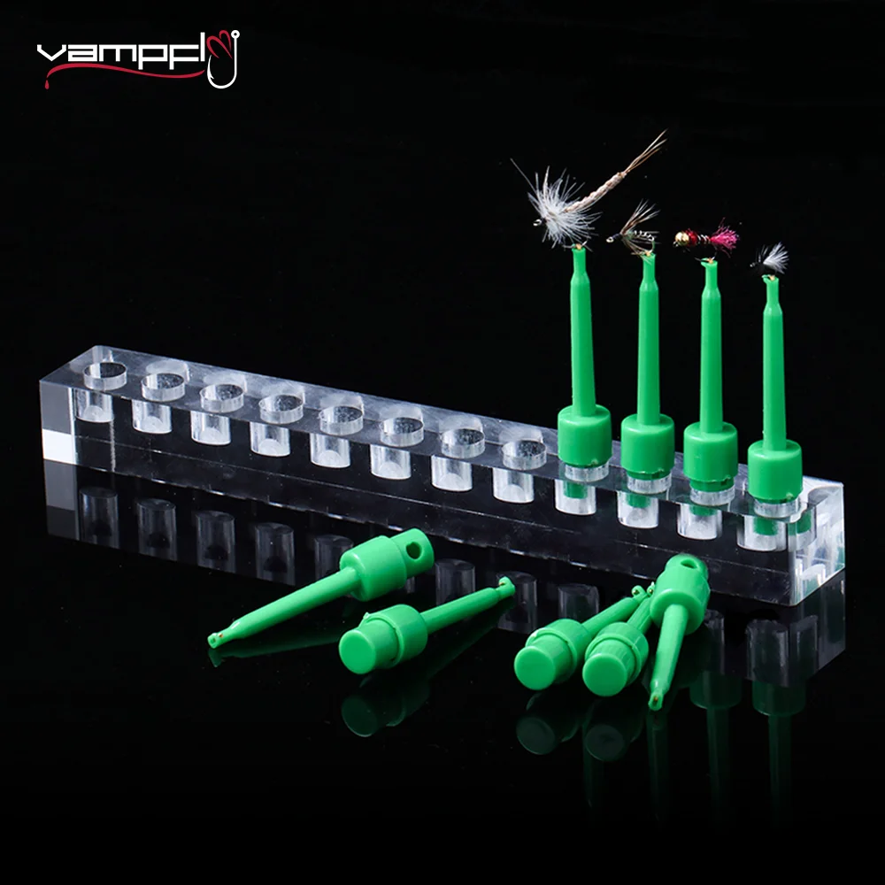Vampfly Acrylic Fishing Flies Display Stand Fishing Lure Shelf Holder ...