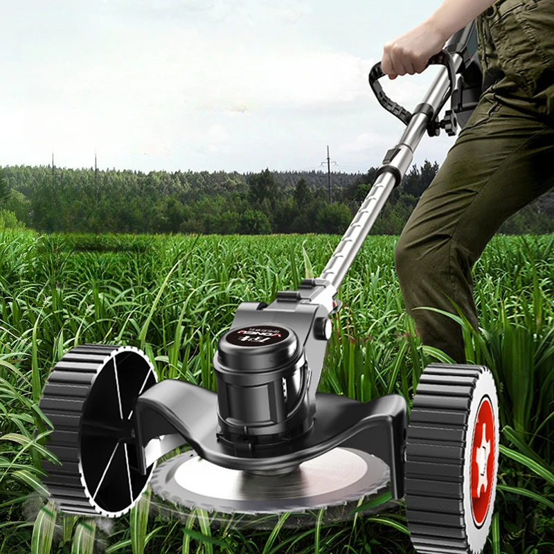 Electric-Lawn-Mower-Household-Rechargeable-Lithium-Battery-Lawnmower ...