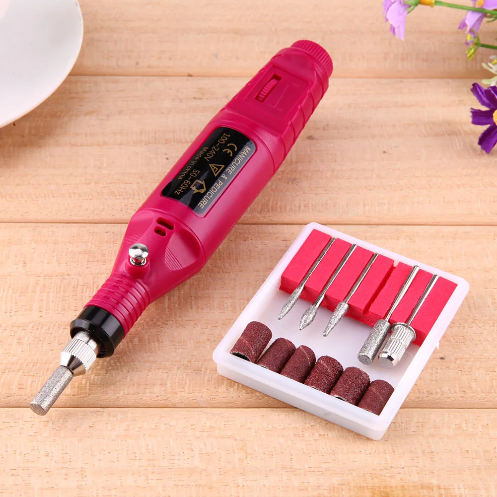 Electric-Nail-Kit-Professional-Electric-Pen-Nail-Sharpener-Portable ...