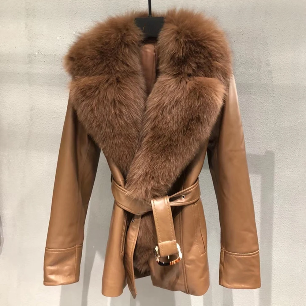 Winter-Jacket-Women-Real-Fur-Coat-Genuine-Sheepskin-Leather-Fur-Jacket ...