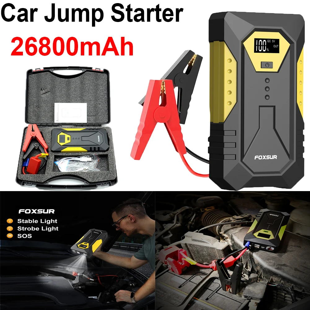Starting-Device-with-LED-Light-Portable-Car-Battery-Booster-Charger ...