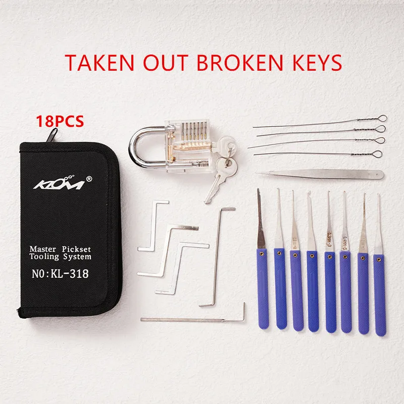 Broken-Key-Disassemble-Kit-Set-Locksmith-Tools-Taken-The-Broken-Keys ...