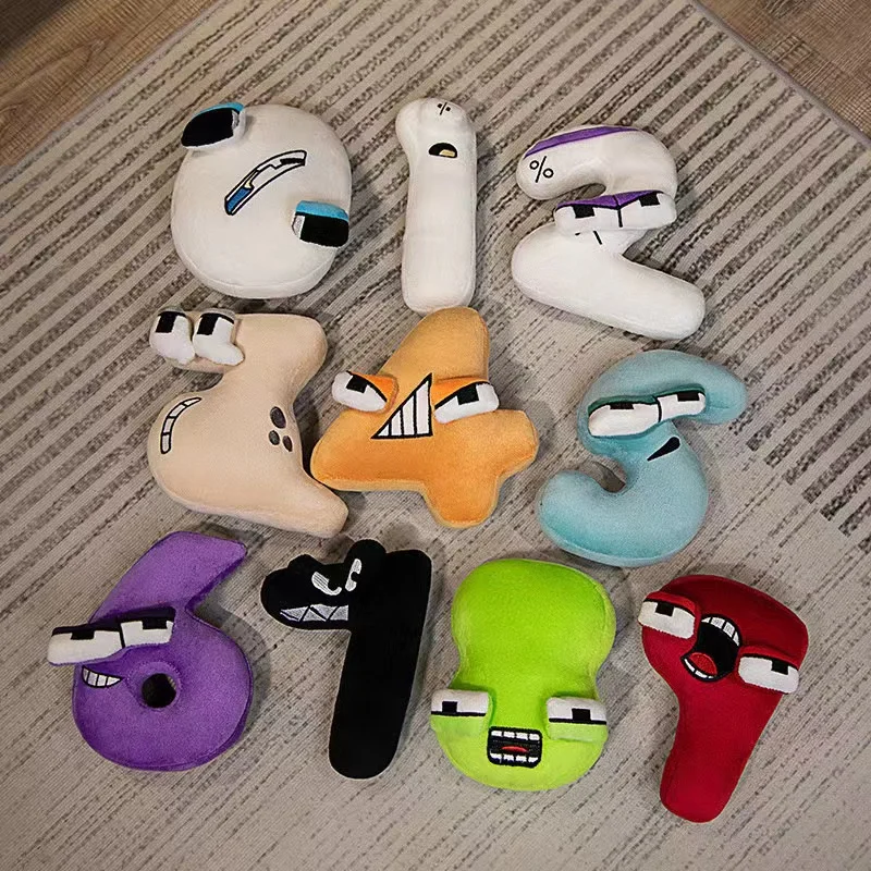 Alphabet-Lore-Plush-Toys-for-Children-0-9-Number-Stuffed-Animal-Dolls ...
