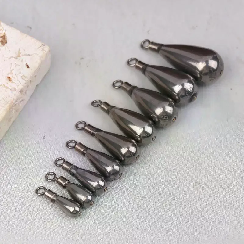 Tungsten Steel Fishing Weight Mold 1.3-14g Drop Shot Pendant Swivel ...