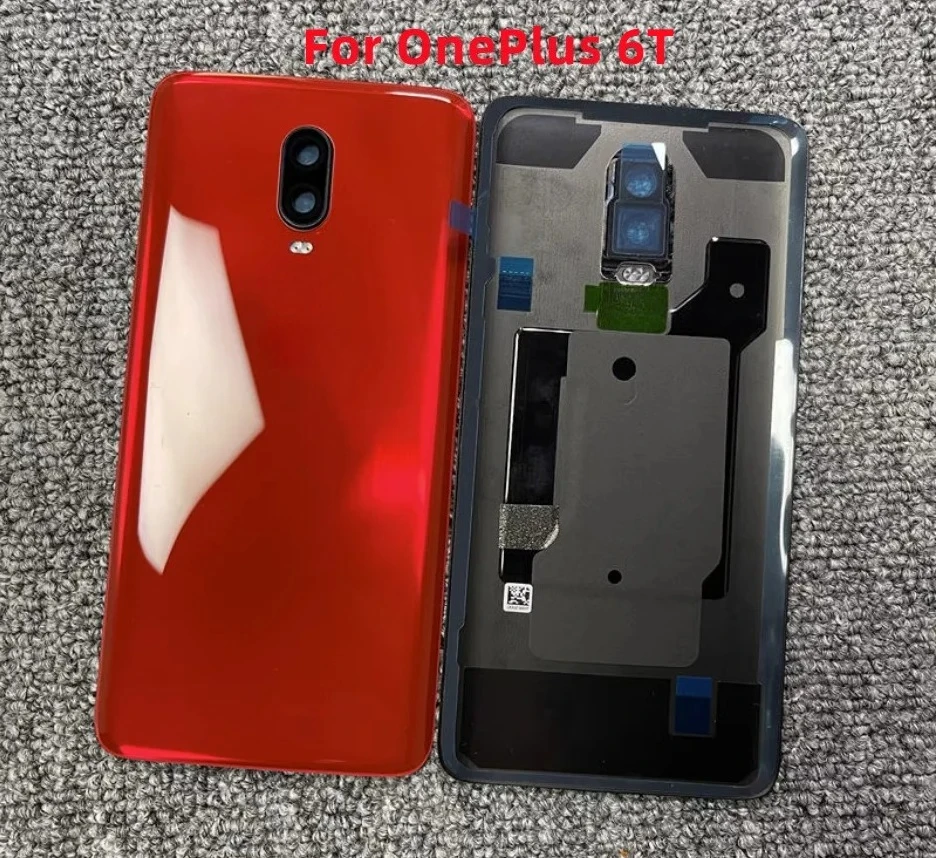 6.41" Back Glass For OnePlus 6T 1+ 6t A6010 A6013 Back Battery Cover ...