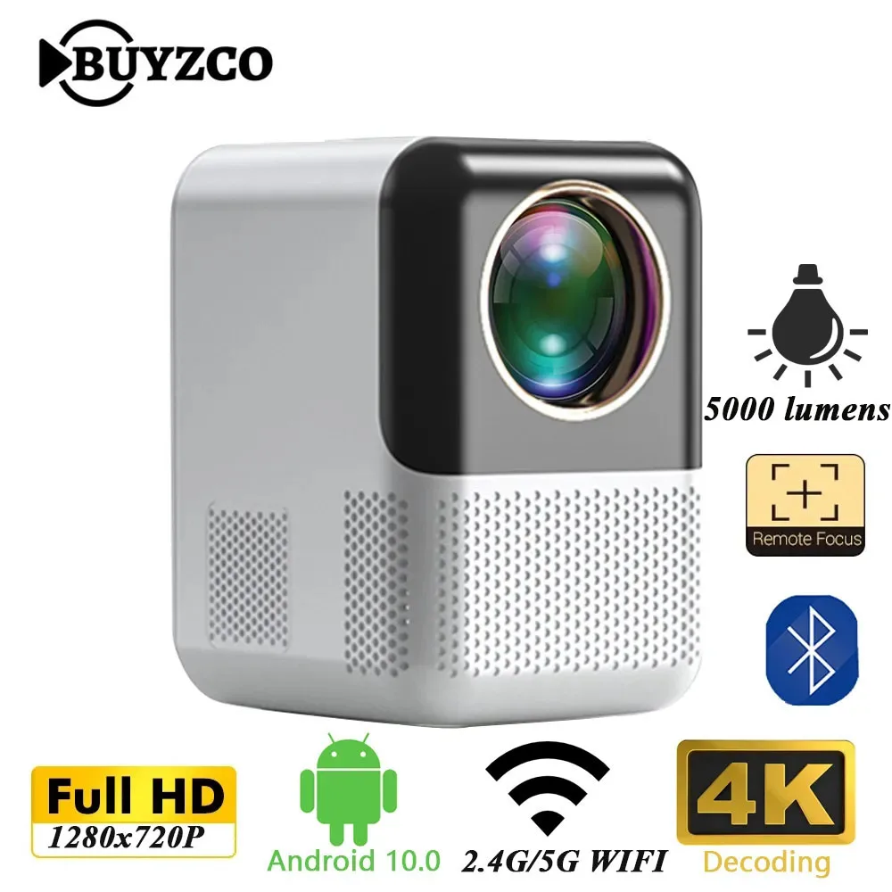 Buyzco X10W Ultra Short Throw Mini Projector Android 10 Supported 4K ...