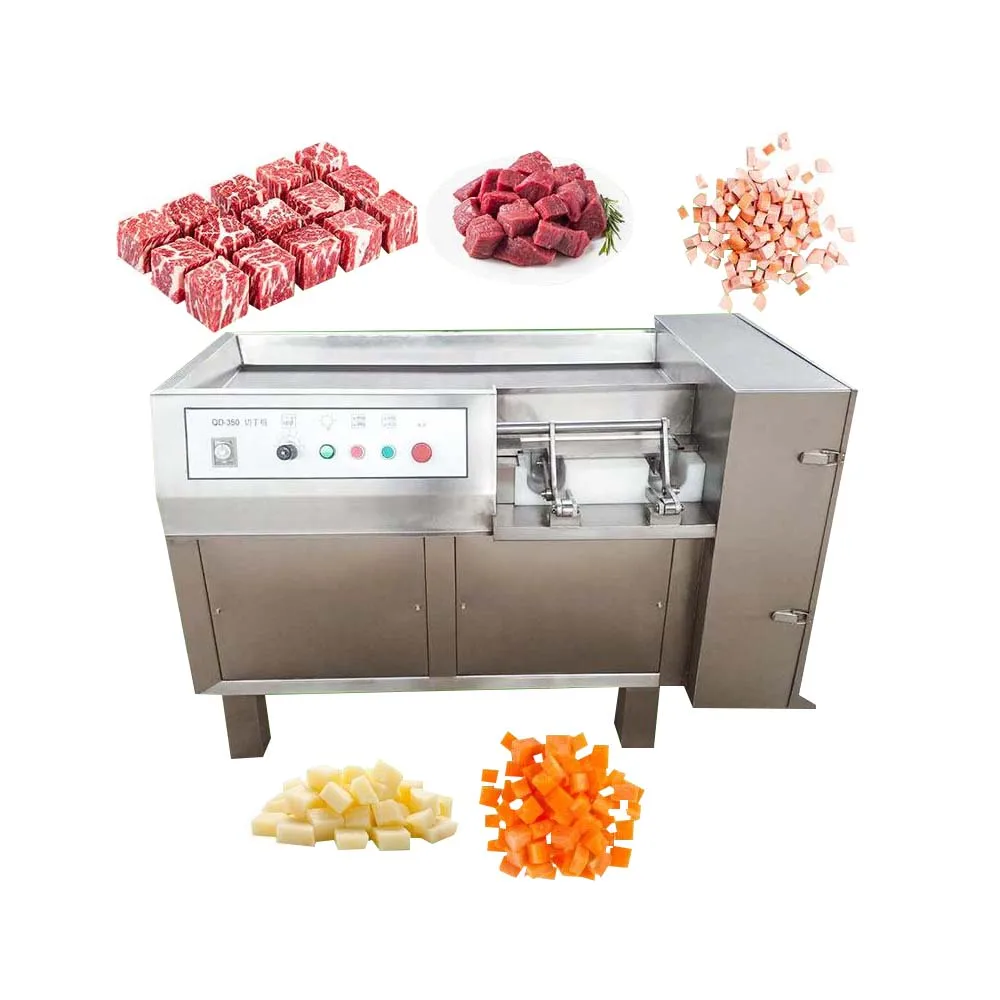 Industrial-Electric-Small-Fresh-Chicken-Cutter-Beef-Breast-Cube-Machine ...