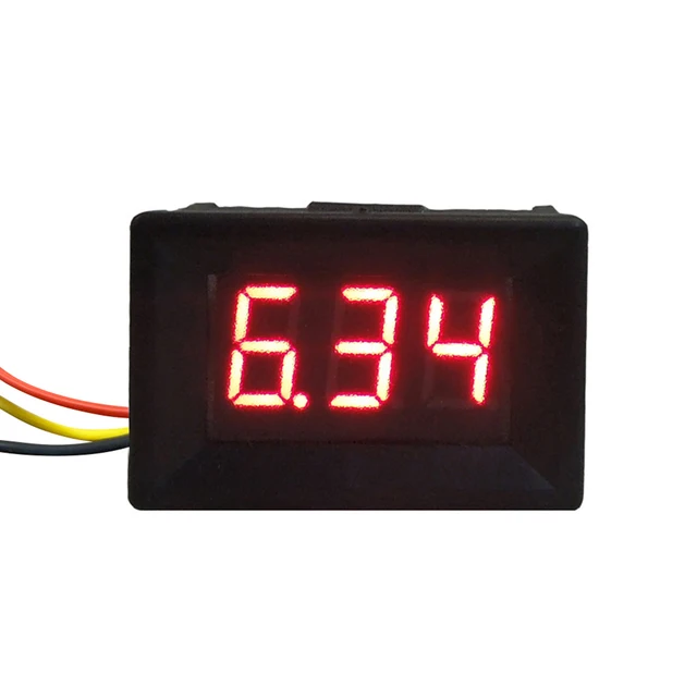 0.36 Inch Digital Voltmeter Red Green Blue DC 0-300V 0-600V 3 Wire 3 ...