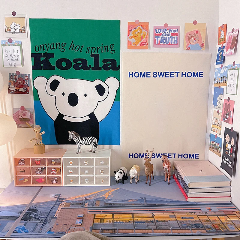 Aesthetic Tapestry Cute Kawaii | Tapestry Wall Hanging Kawaii | Wall ...