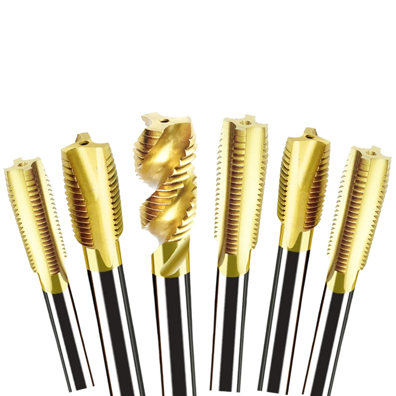 JIMMY-HSS-Steel-CNC-Mechanical-Tap-Titanium-Coated-Spiral-Metric-Thread ...