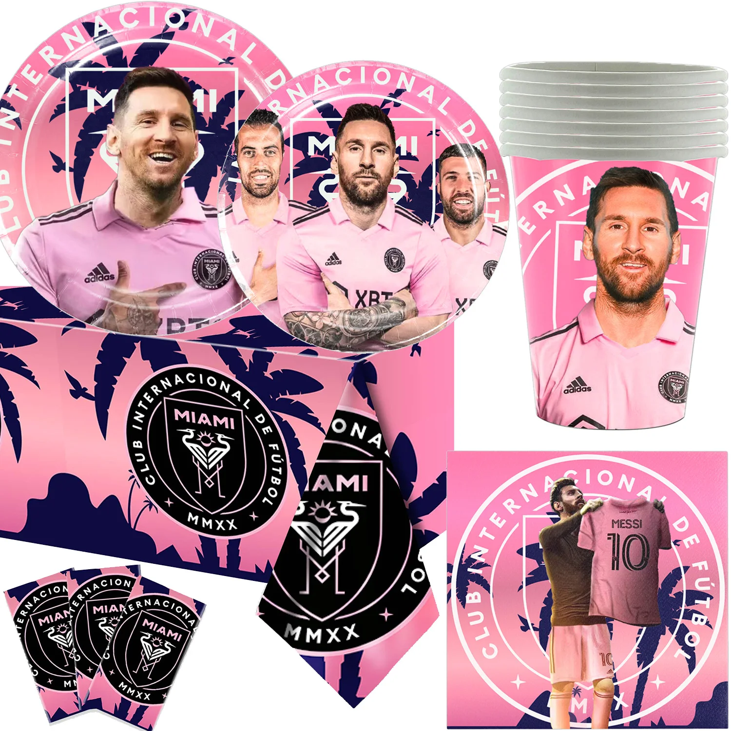 Miami-Inter-Fc-Star-Messi-Party-Disposable-Party-Decorations-Tableware ...
