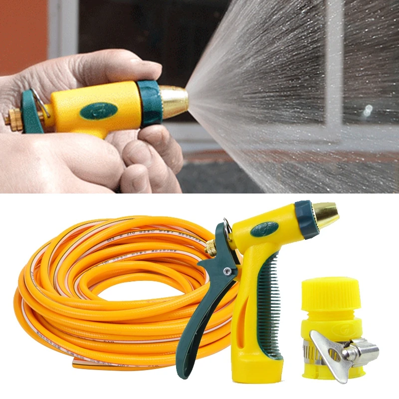 High-Pressure-Car-Wash-Water-Gun-Hose-Set-Adjustable-Spray-Nozzle-for ...