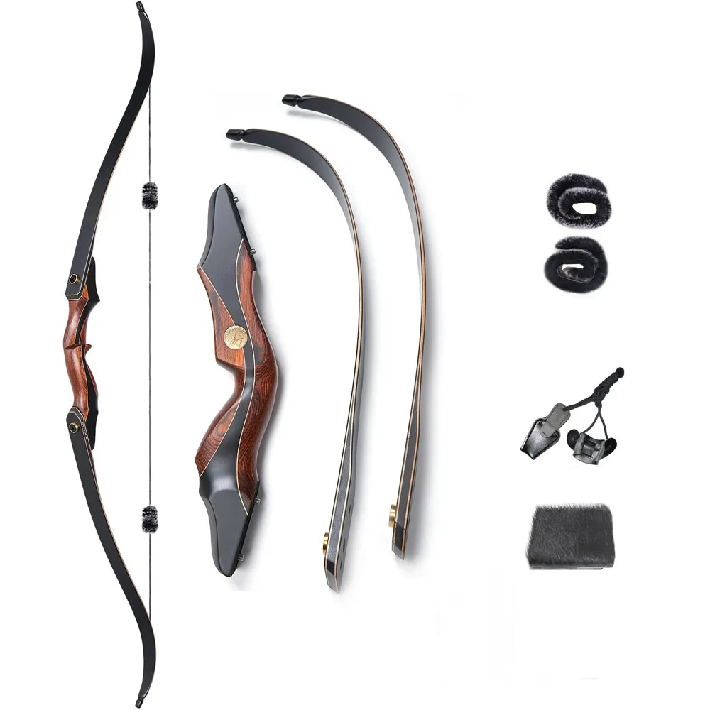 60inch-Archery-bow-Recurve-Bow-30-50lbs-Take-down-bow-Outdoor-Red ...