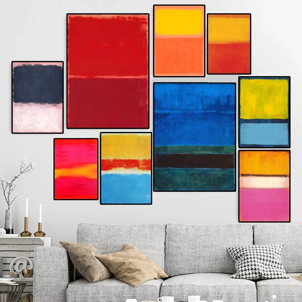 Famous-Mark-Rothko-Abstract-Multicolor-Poster-Canvas-HD-Print ...