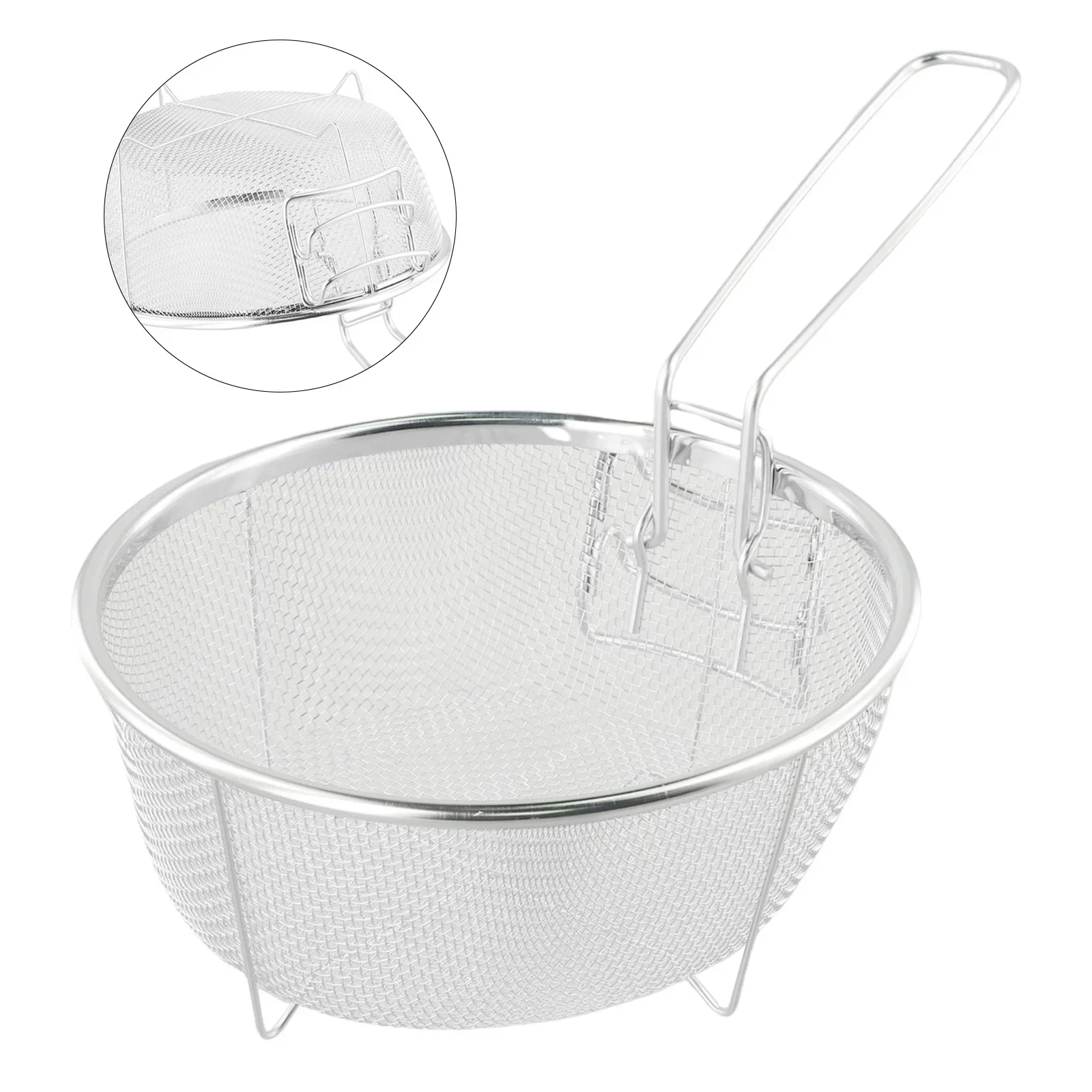20-23cm-Kitchen-Round-French-Chip-Frying-Strainer-Support-Stainless ...