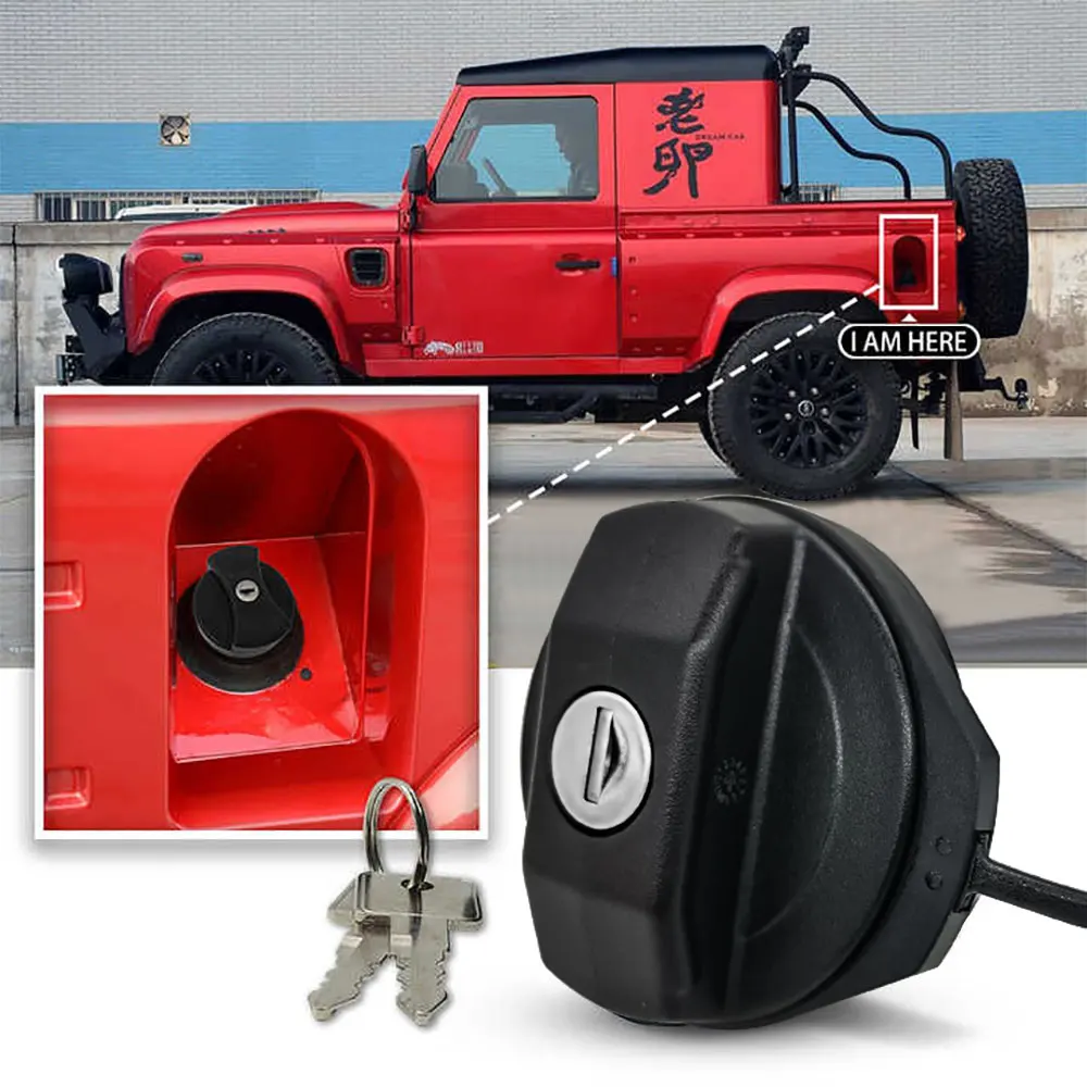 For Land Rover Defender TDCi Locking Fuel Filler Cap With 2 Keys ...