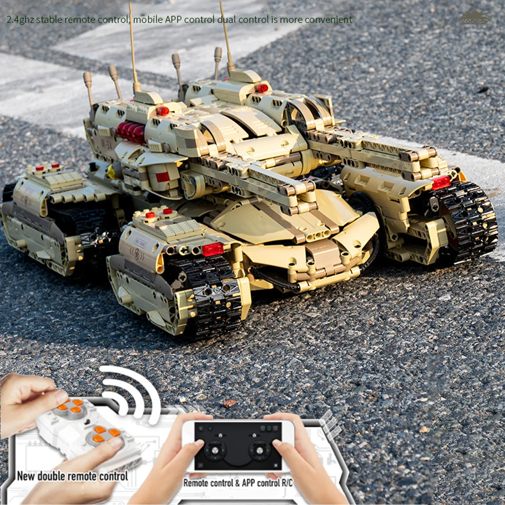 3296PCS 20011 Technical Building Toys MOC Motorized Mammoths Tank Model ...