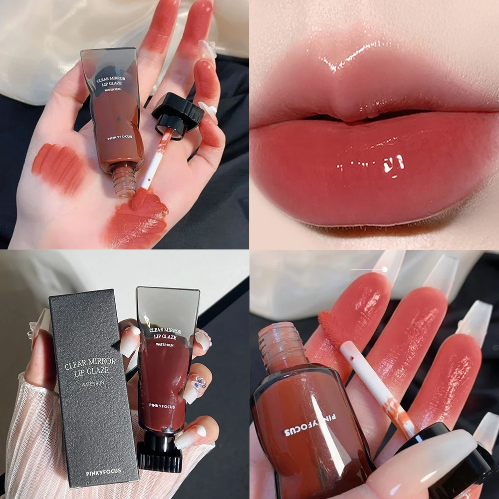 Black Mirror Water Lip Glaze High Gloss Moisturizing Sexy Red Lip Tint ...