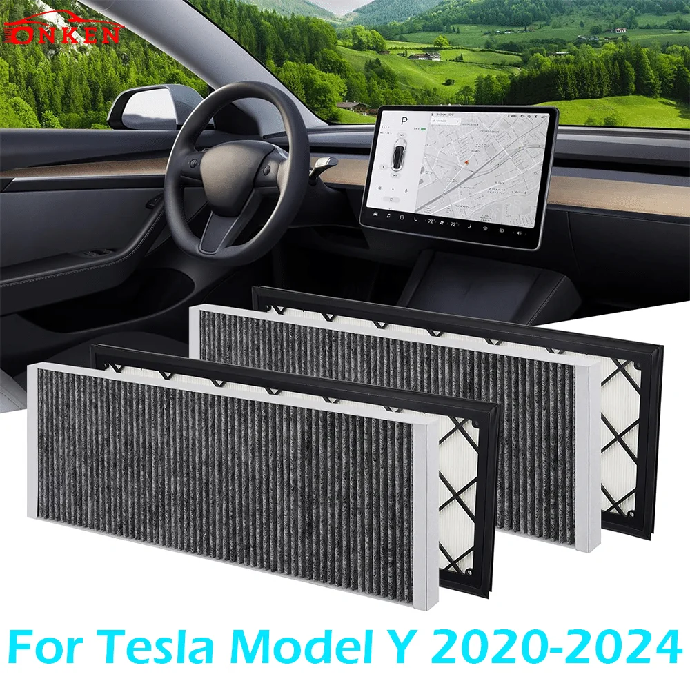 For Tesla Model Y Cabin Air Filter HEPA Air Intake Filter Replacement ...