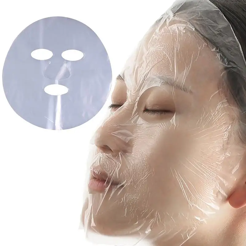 100 Sheets Plastics Film For Face 100PCS One-time Cotton Ultra-thin ...