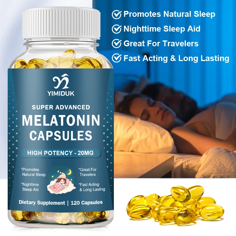 Melatonin-20-Mg-Instant-120-Capsules-Natural-Berry-Flavor-Fall-Asleep ...