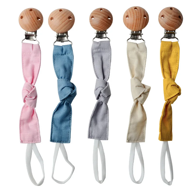 1Pc-Anti-drop-Baby-Pacifier-Clip-Chain-Solid-Color-Cotton-Cloth-Soother ...