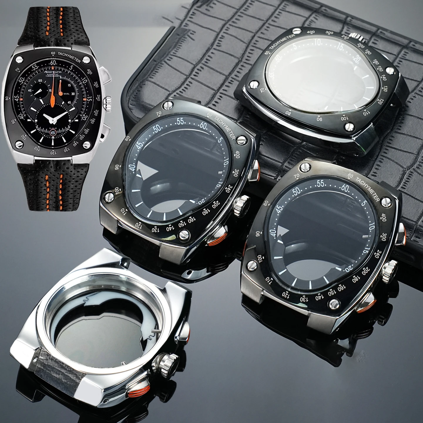 Stainless Steel Case 7L22A Replacement for Seiko Sportura Series SNL015 ...