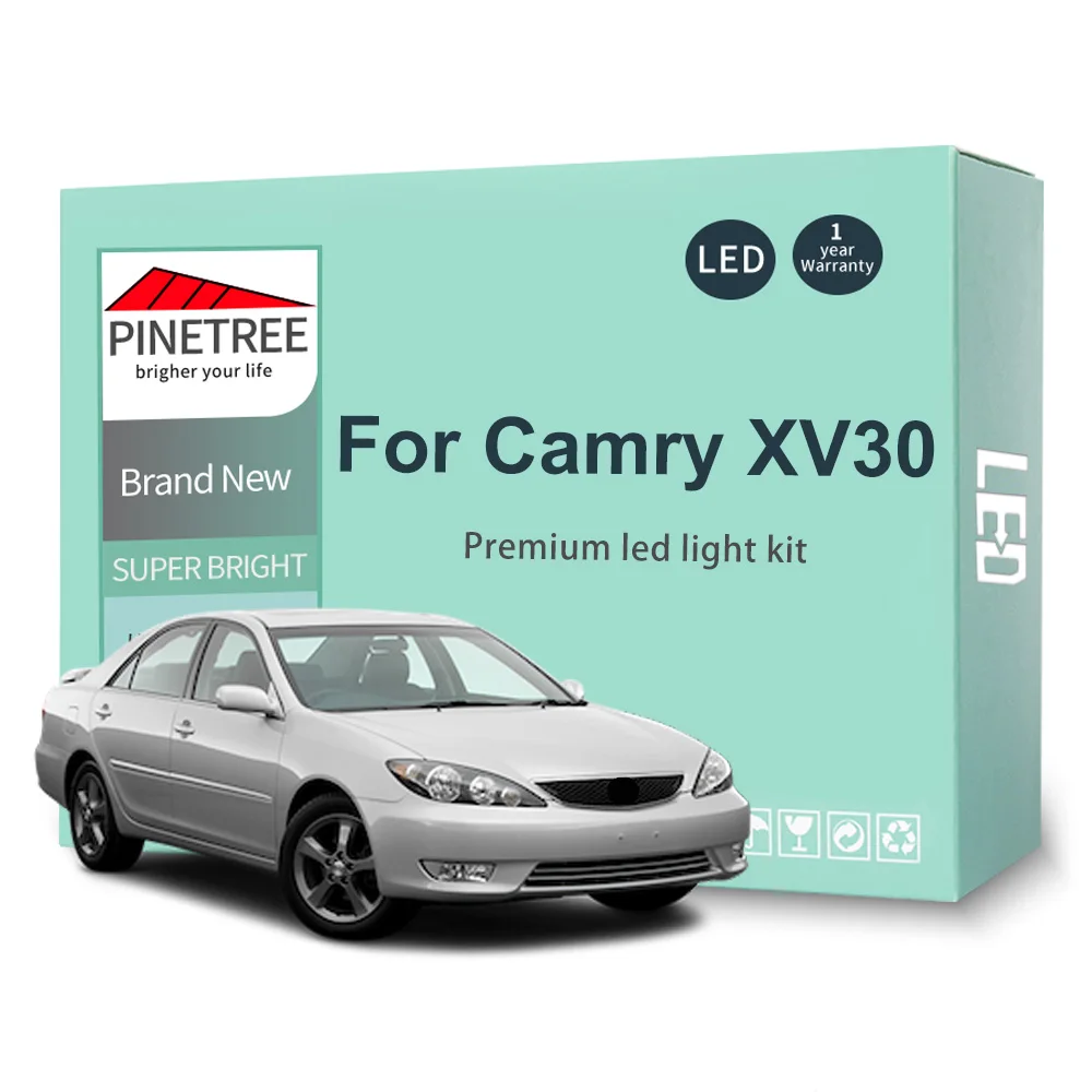 13Pcs Led Interior Light Bulb Kit For Toyota Camry XV30 V30 2002 2003 ...