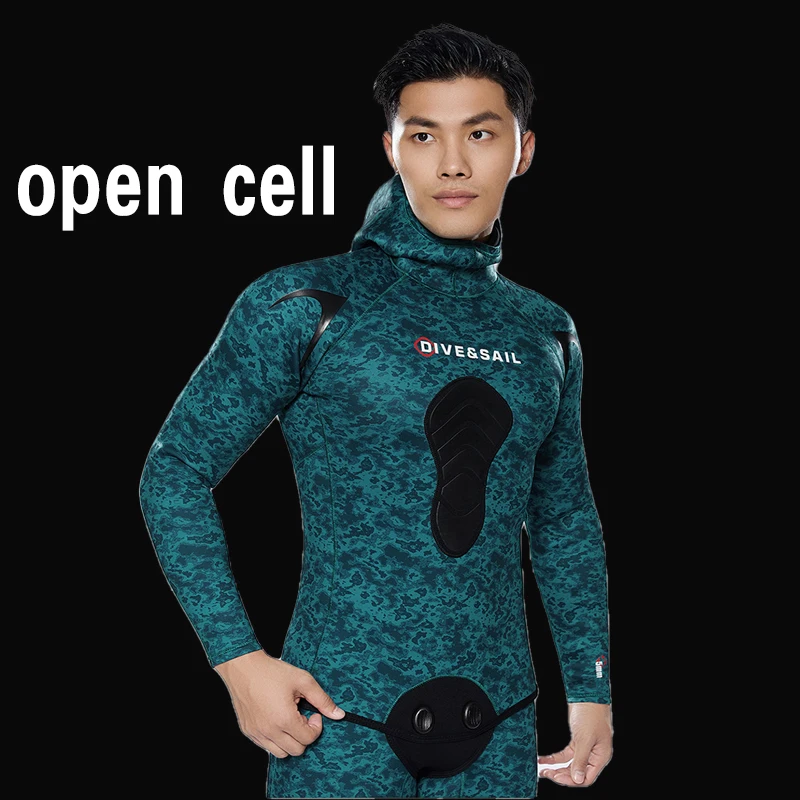 3mm Wetsuit Open Cell Diving Suit Profession Spear Fishing Wetsuit Cr ...