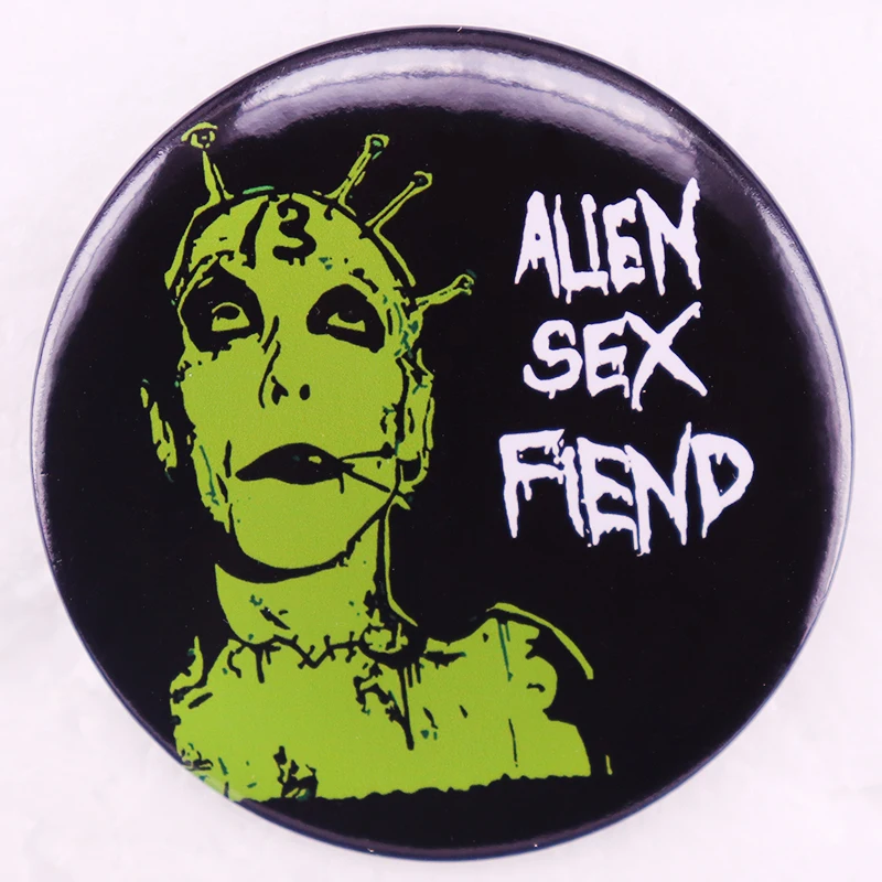 English-Gothic-Rock-Band-Pin-Tinplate-Badge-Pinback-Button-Brooch-Music ...