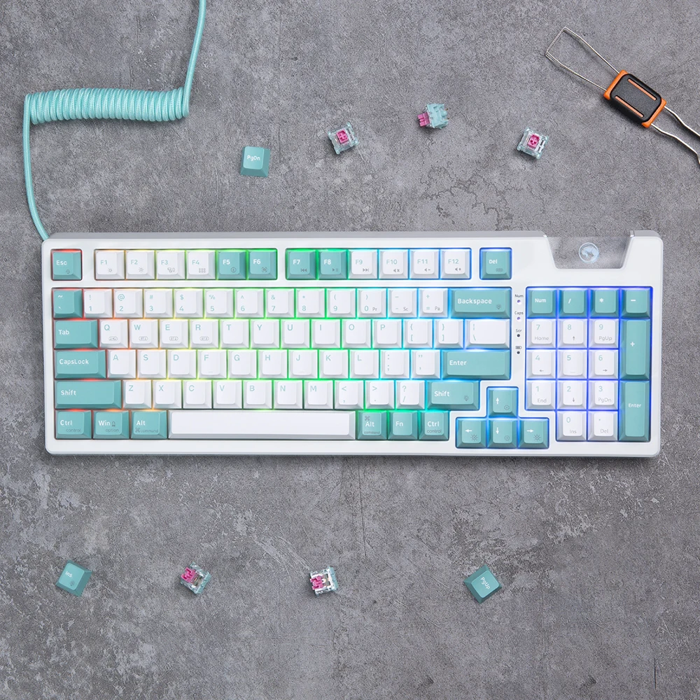 MARVO KG972W 95 Keys 98% Layout Hot-Swappable Wireless RGB Mechanical ...