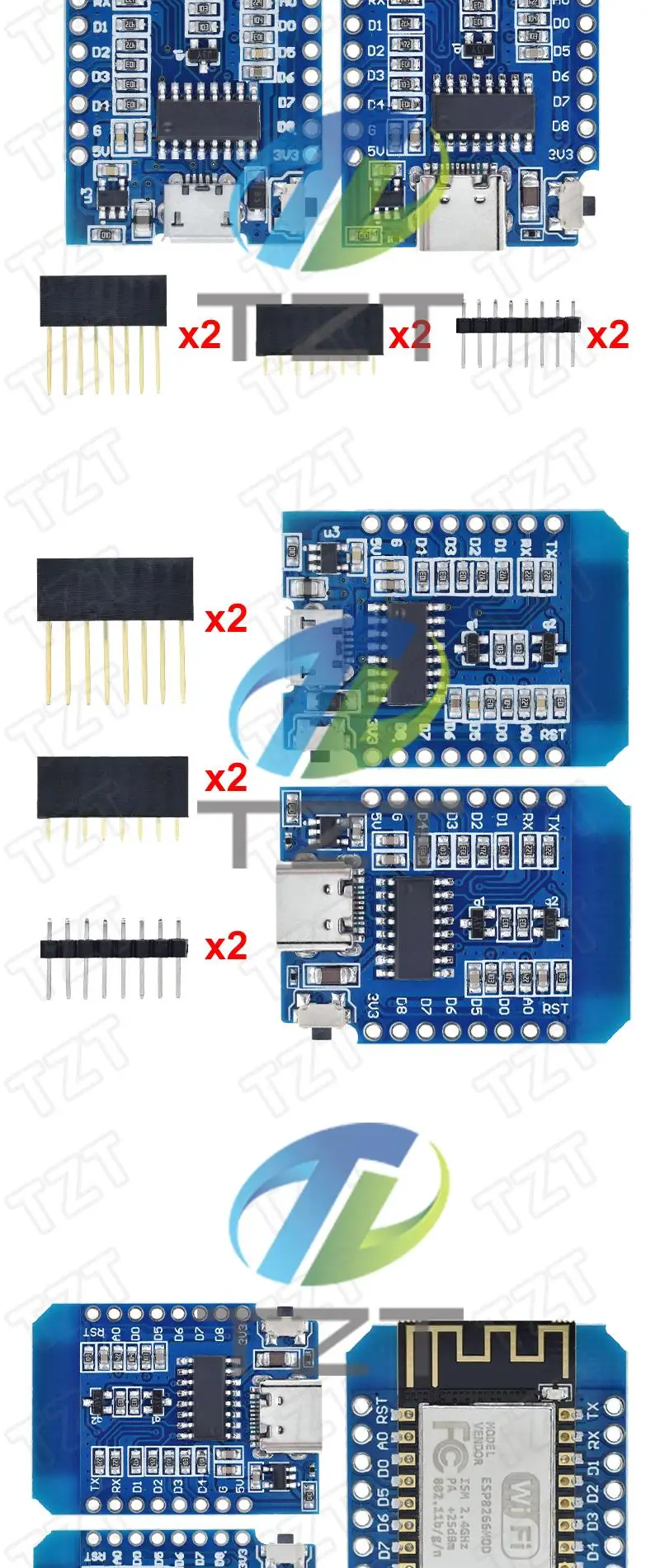 Circuits intégrés,D1 MINI MICRO--Mini Carte De Développement Wifi D1 ...