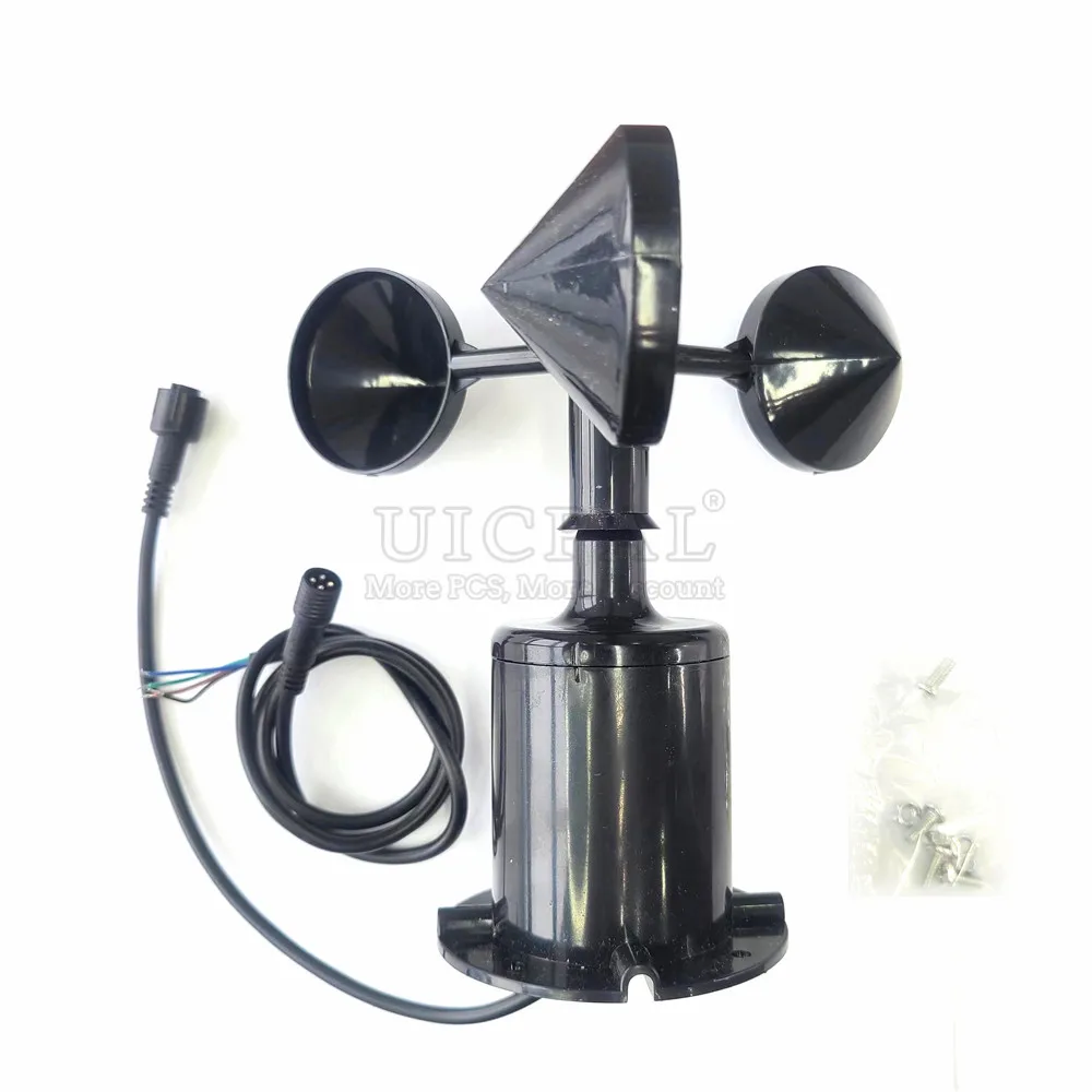 30m/s Weather Station Outdoor 3 Cup Anemometer Sensor Polycarbon Fiber ...