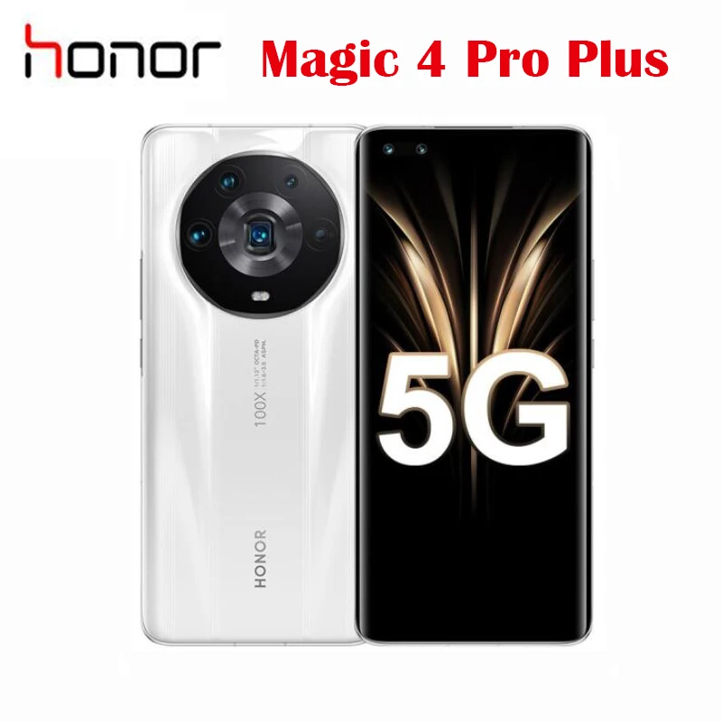 Honor Magic 4 Pro Plus Ultimate 5G 휴대폰, 6.81 인치, 스냅드래곤 8 Gen1, 4600Mah, 64MP, 3.5X 광학 줌, NFC ...