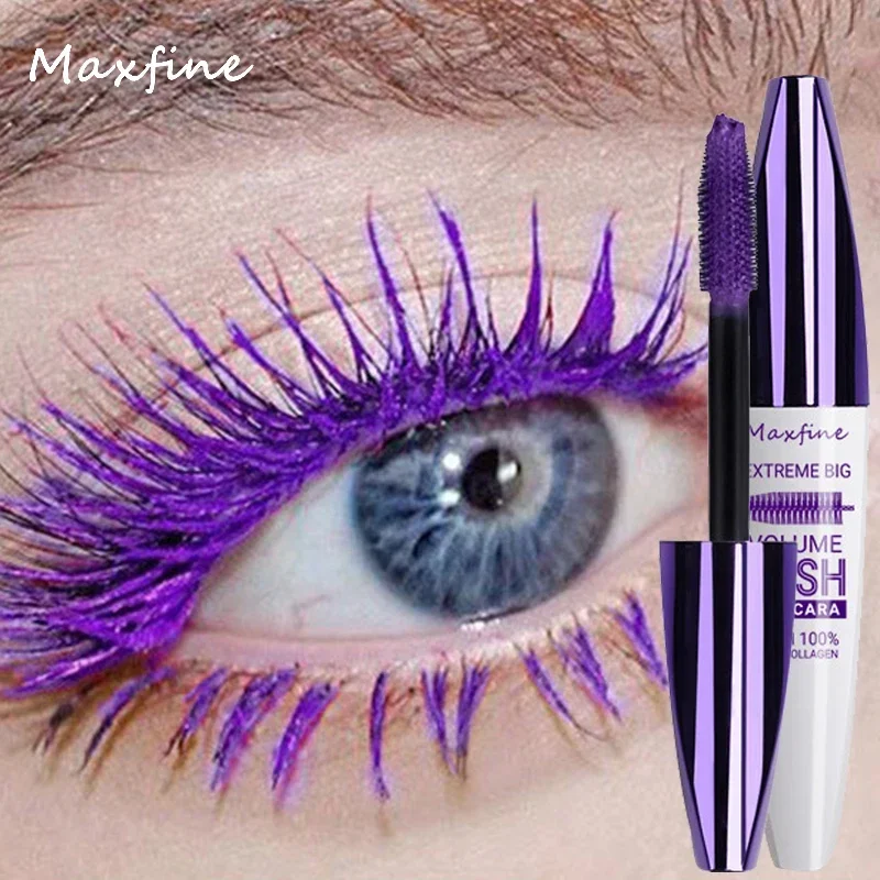 Colorful-5D-Volume-Mascara-Lasting-Styling-Waterproof-Quick-Dry-Blue ...