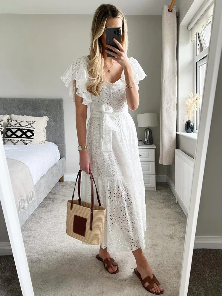 Summer-Women-Vintage-Cutwork-Embroidery-White-Dress-Sweetheart-Neck ...