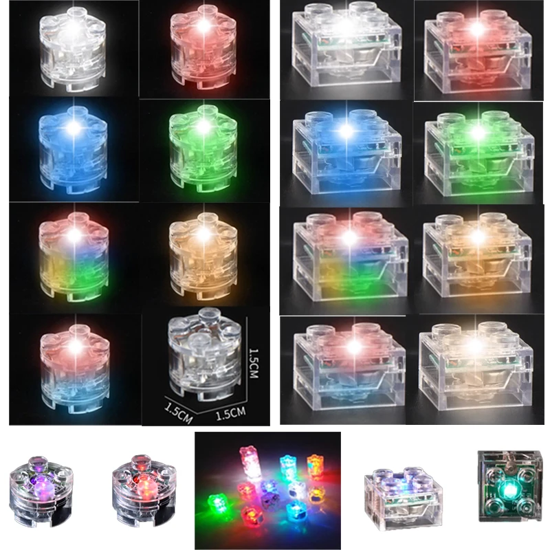 2x2-Dot-LED-Colorful-Accessories-Classic-Flashing-Creative-Building ...