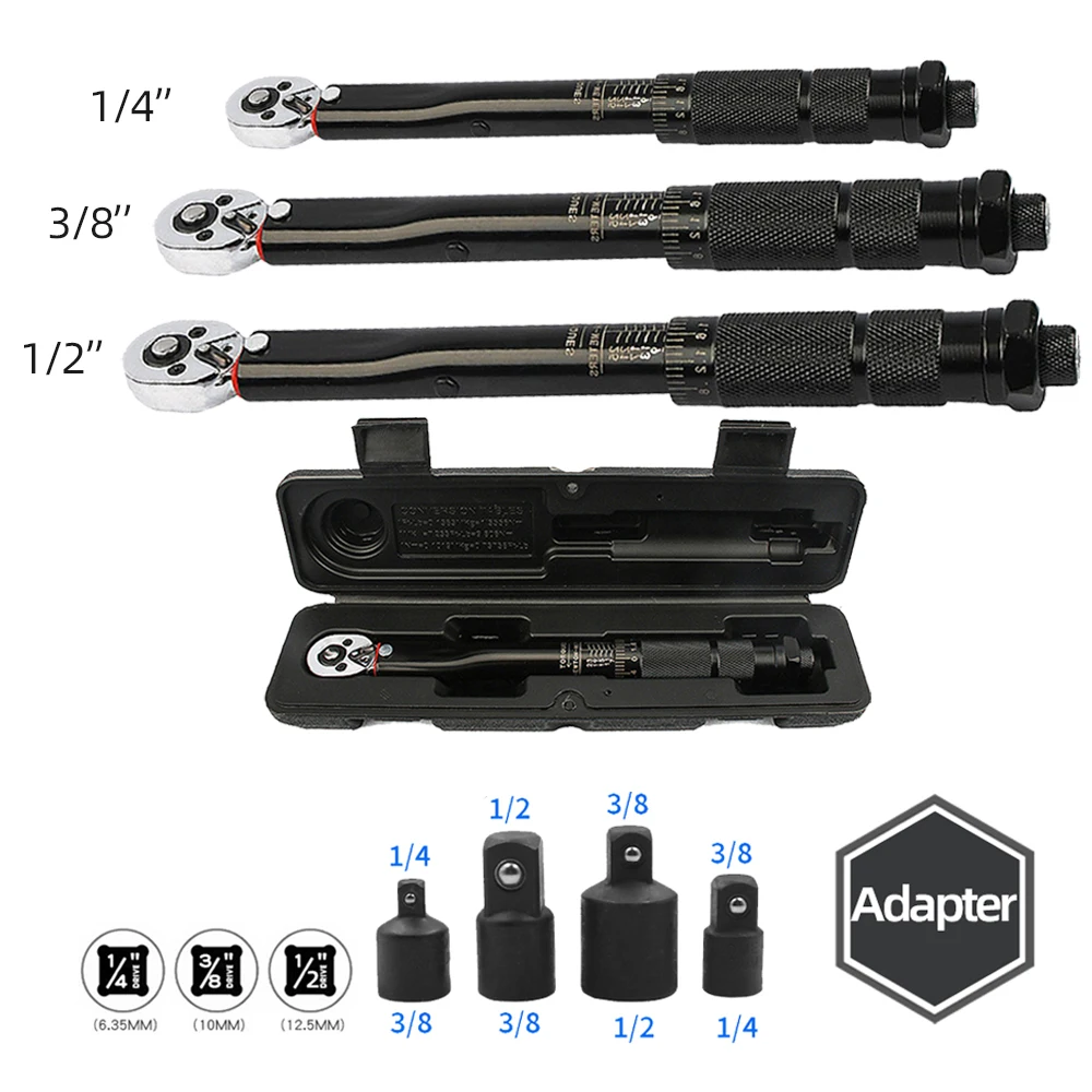 1/2 chave de torque chave de catraca automática ajustável chave kit com adaptador multi ...