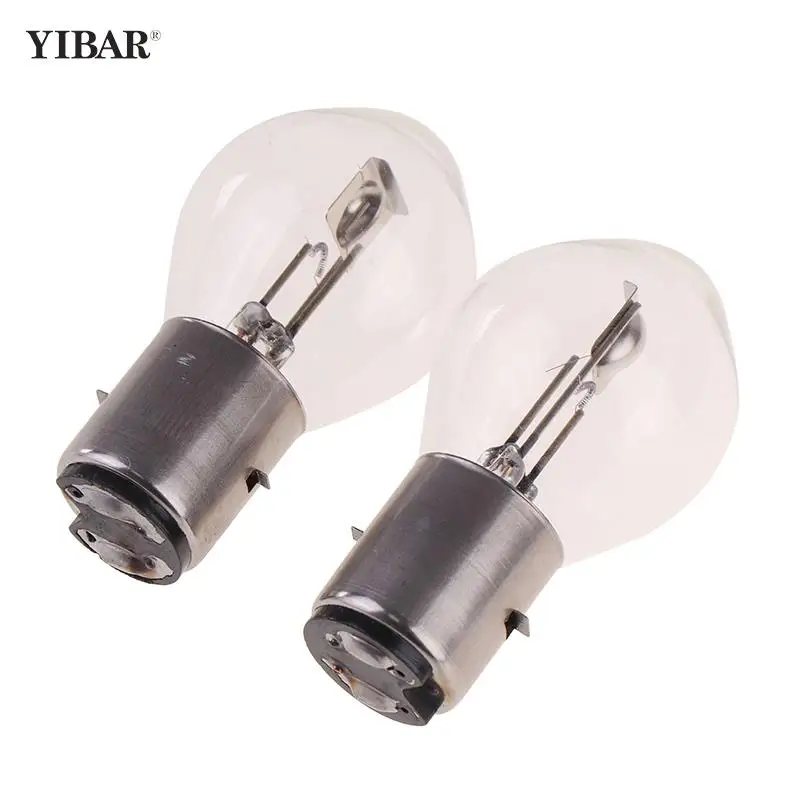 2PCS Halogen Headlamps Bulbs ATV Moped Scooter Lights 12V 35W B35 BA20D ...