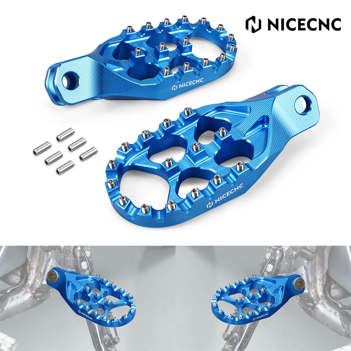 NICECNC For Suzuki DR-Z400S 2000-2024 Motorcycle Wide Foot Pegs ...