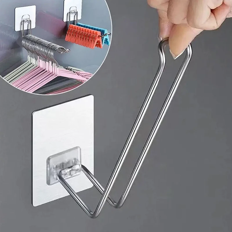 Versatile-Wall-mounted-Hanger-Storage-Space-saving-Foldable-Clothes ...