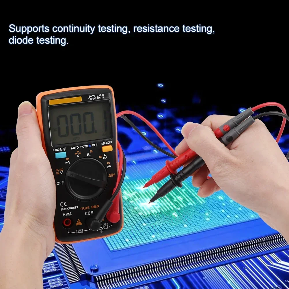 ANENG AN8008 True RMS Digital Multimeter AC DC Voltage Ammeter Current ...
