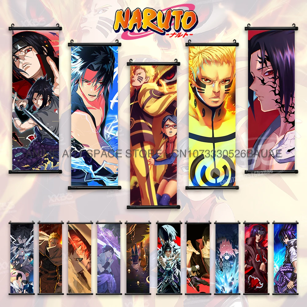 Naruto-Anime-Poster-Haruno-Sakura-Wall-Art-Uchiha-Itachi-Scroll-Picture ...