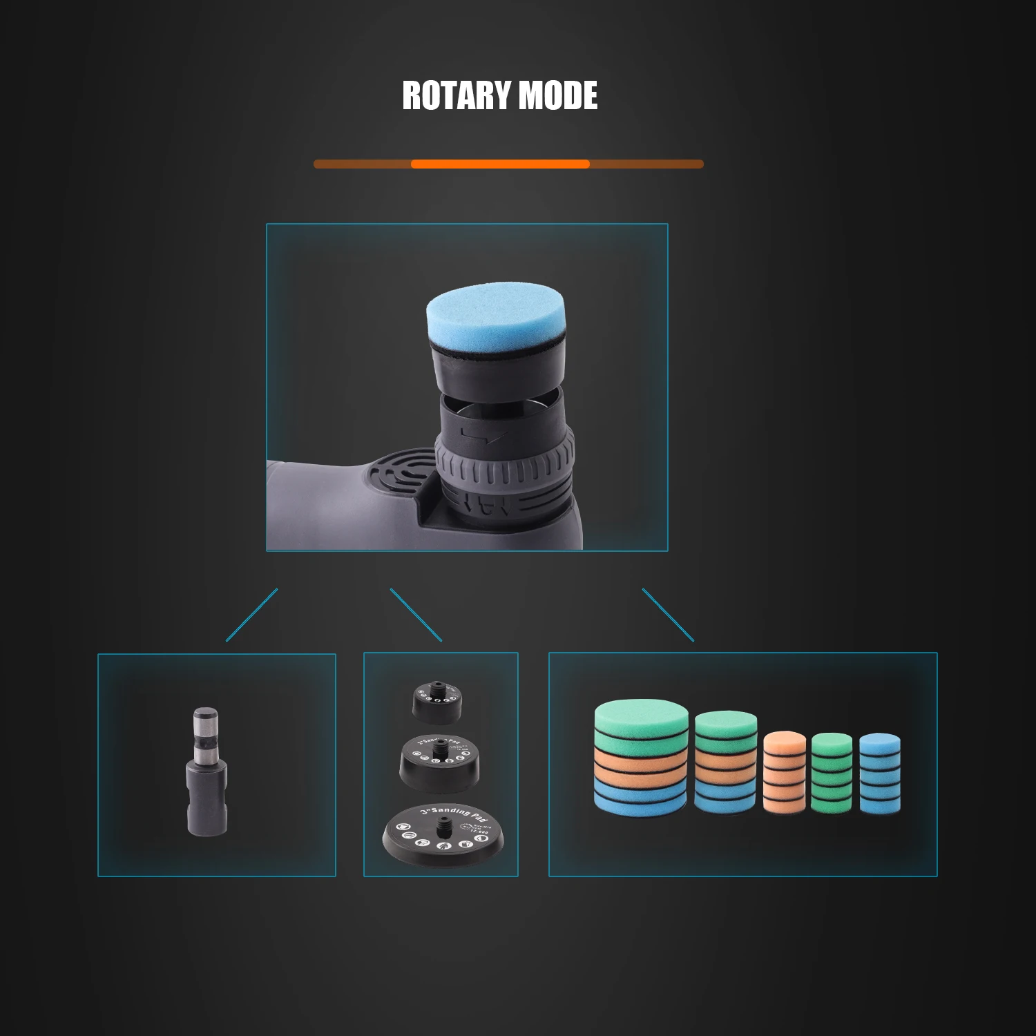 SPTA 12V Mini Cordless Car Polisher Wireless Polishing Machine With ...