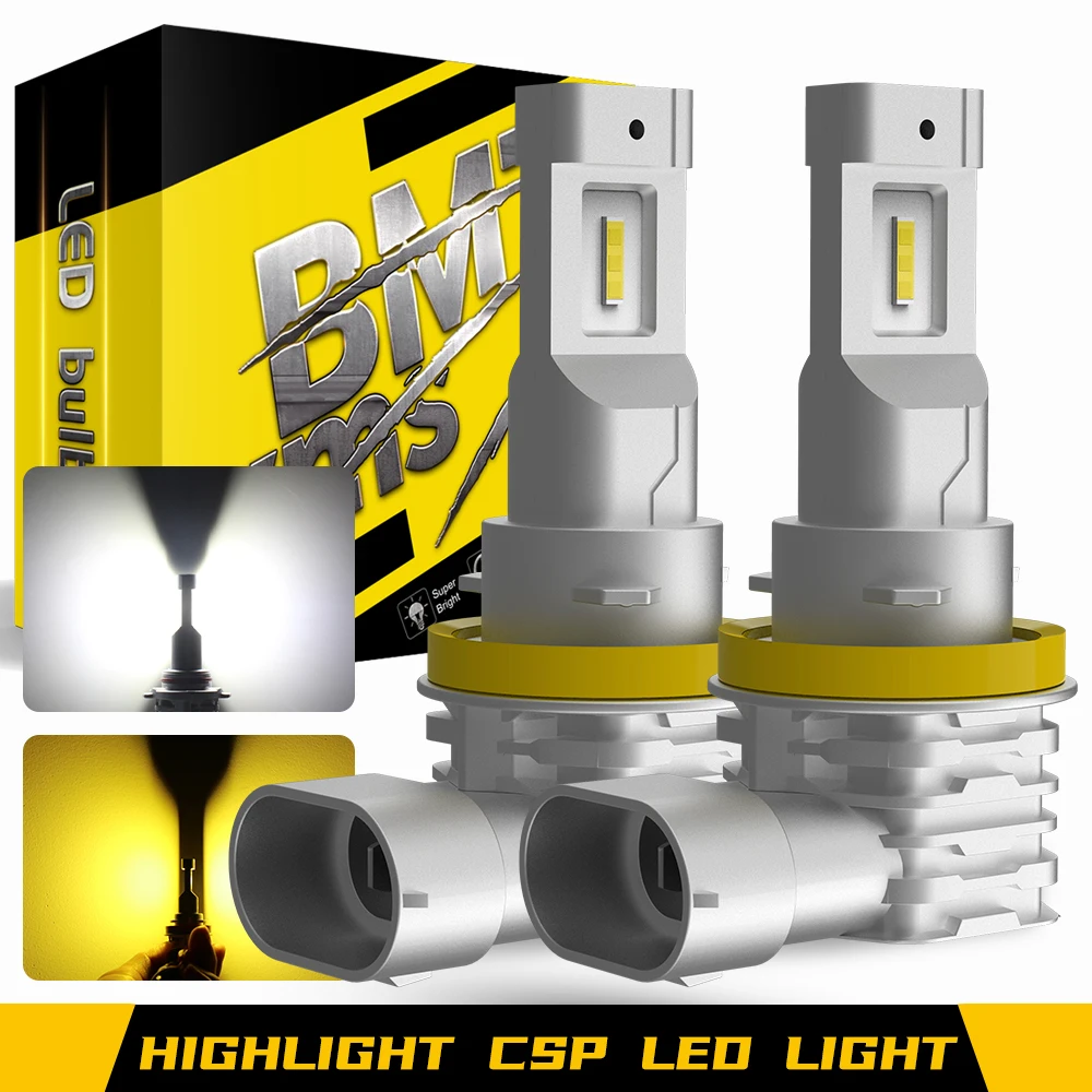 BMTxms-2Pcs-Canbus-H8-H11-H16JP-LED-Fog-Lamp-H10-9145-9006-HB4-9005-LED ...