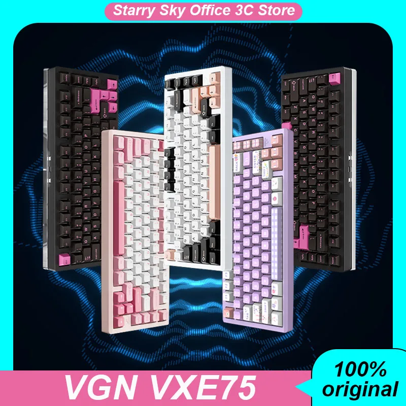 VGN-VXE75-Mechanical-Keyboard-Three-Mode-Wireless-Bluetooth-75-Aluminium-Alloy-Hot-Swapable ...